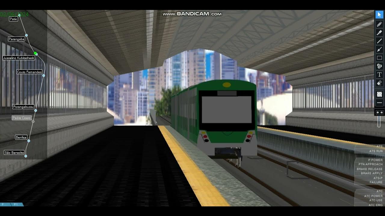 OpenBVE Linha Sul Metro Fortaleza Saindo (2024) - YouTube