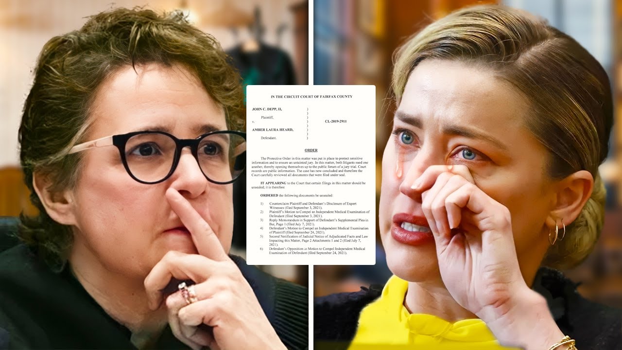 BIG NEWS Leaked As The Judge Unseals All Court Documents Against Amber ...