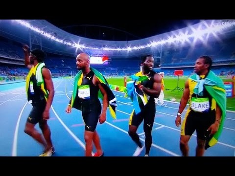 Usain BOLT Wins the 4x100m FINAL Relay RIO 2016 (Jamaican Relay Team ...