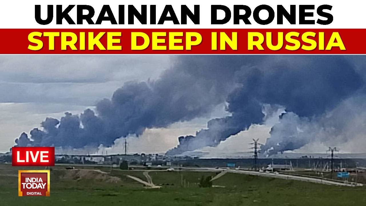 LIVE: Ukraine Hits Russian Air Bases, 40 Russian Jets Destroyed ...