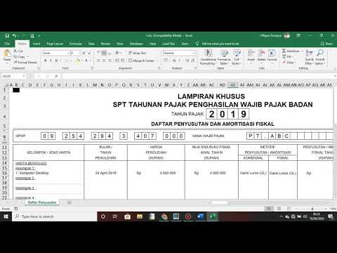 2. Pengisian formulir SPT Badan untuk Laporan Penyusutan - YouTube