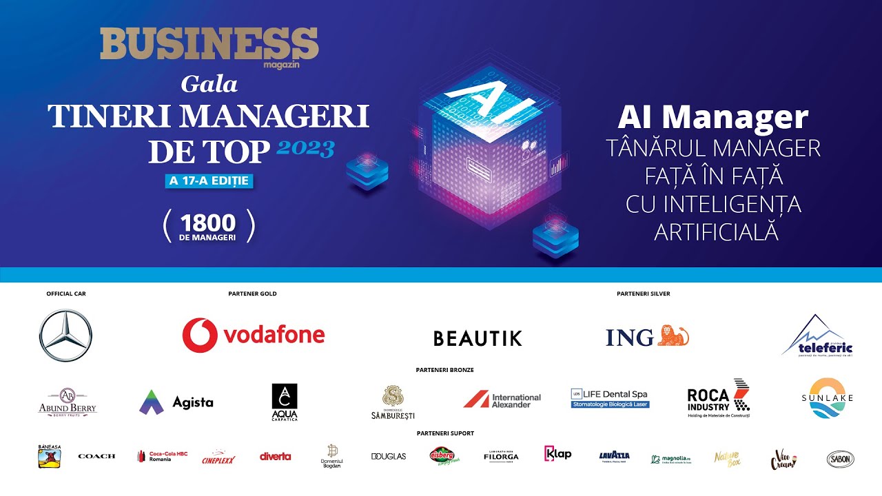 GALA BUSINESS MAGAZIN - TINERI MANAGERI DE TOP 2023 - YouTube