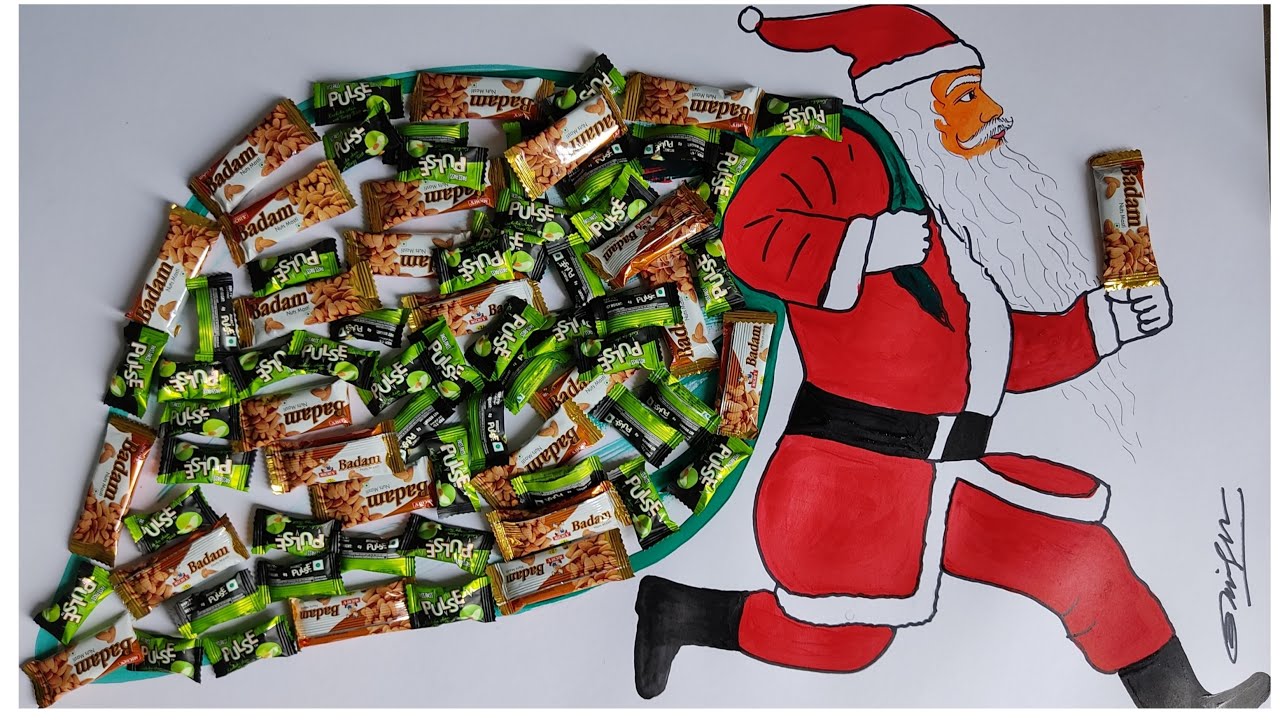 How to Draw santa claus Painting on tofi Easy | Santa Claus Drawing ...