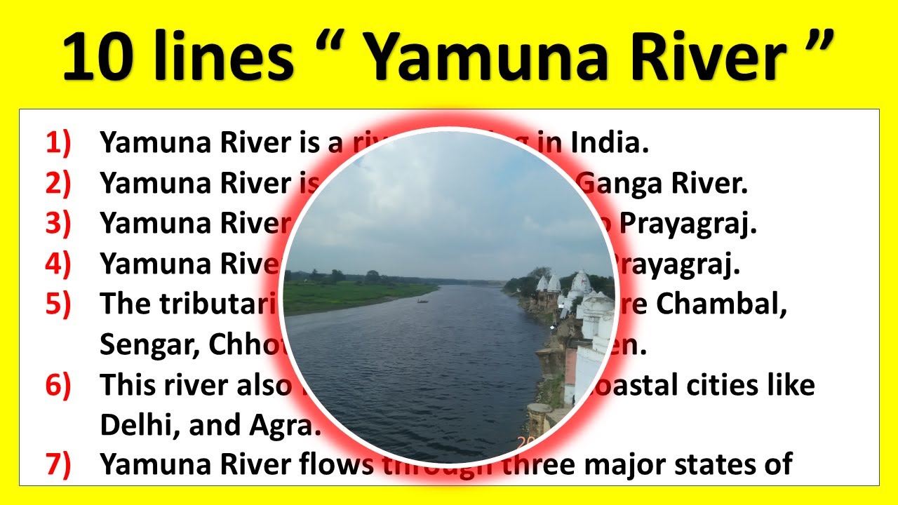 10 lines on Yamuna River | 10 lines paragraph on Yamuna River | 10 ...