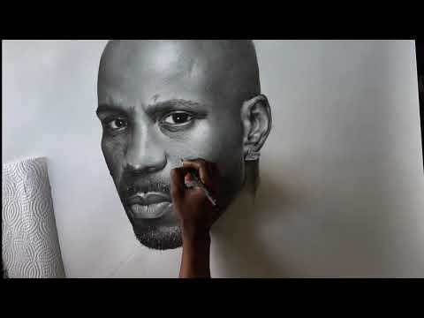 DMX Tribute drawing - Real Pencil Art - YouTube