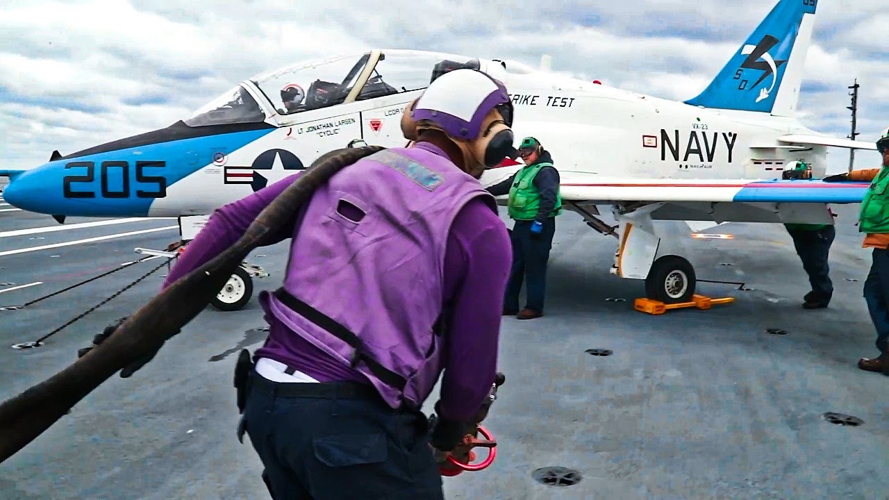 Flight Ops on USS Gerald R. Ford's (CVN 78) | Testing Electromagnetic ...