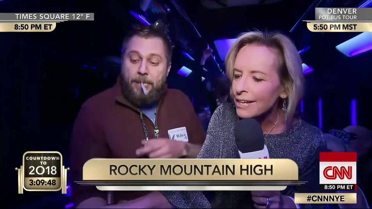 CNN’s Randi Kaye High on New Years Eve on LIVE TV - YouTube