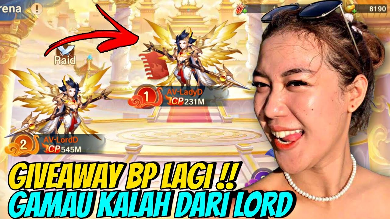TOP Rank 1 ARENA Ternyata CEWE! Review Akun AV-Lady & GIVEAWAY BP ...