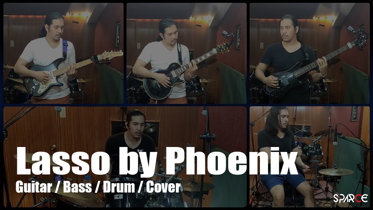 Sparce Covers - Lasso by Phoenix (Guitar / Bass / Drum Cover) - YouTube