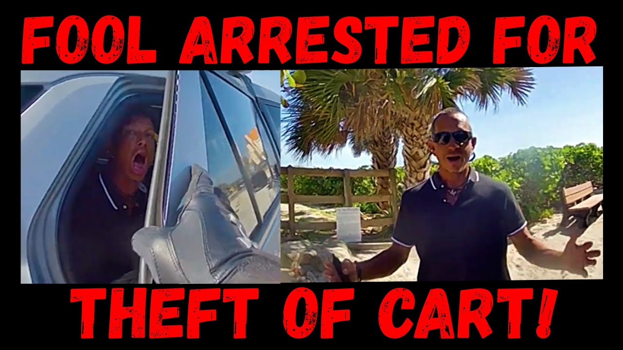 Fool Arrested For Stealing Shopping Cart From Publix! - YouTube