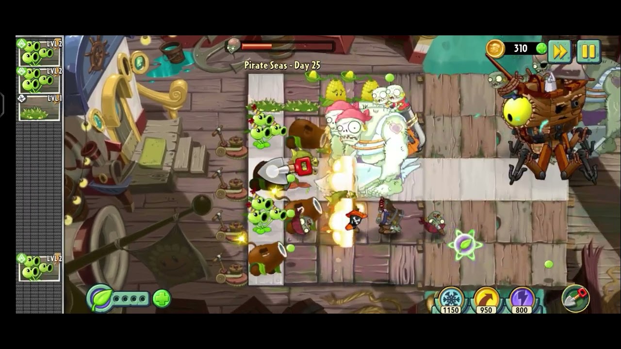 PVZ 2 fighting the boss on this map | Cursed Red - YouTube