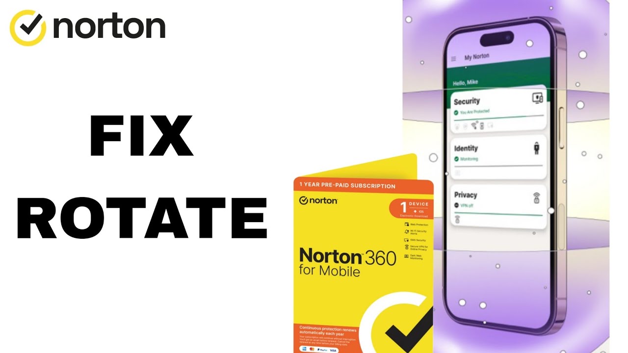 How To Fix And Solve Rotate On Norton 360 App | Final Solution - YouTube
