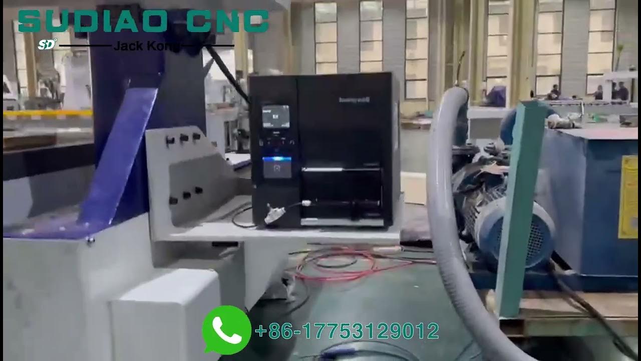 Compact Model SUDIAO CNC Nesting Machine with Auto Label Printer - YouTube