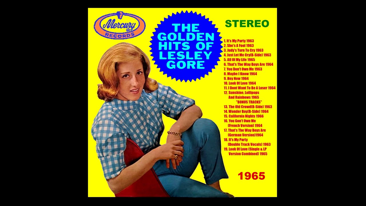 THE GOLDEN HITS OF LESLEY GORE FULL STEREO ALBUM WITH BONUS TRACKS 1965 ...