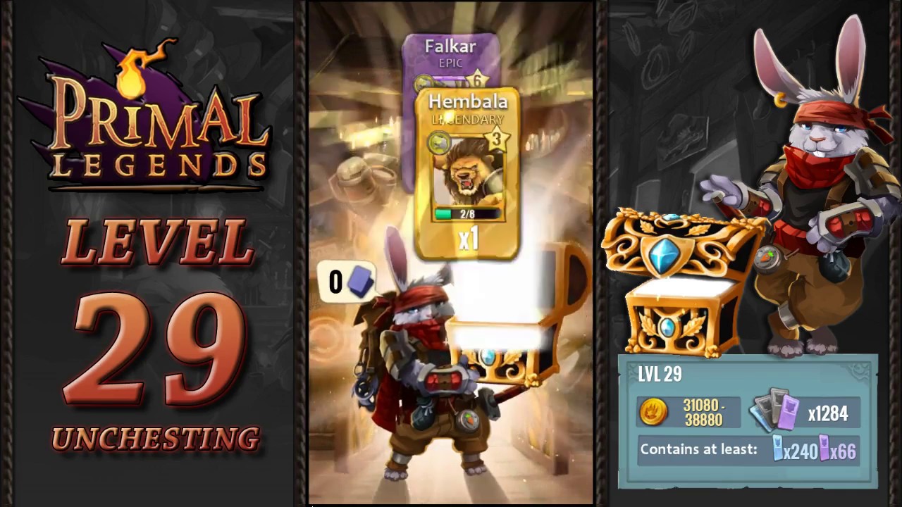 Primal Legends - Big Gold Chest Bundle - Unchesting - YouTube