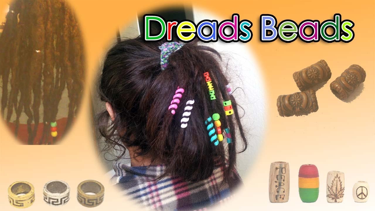 Beads for thin dreadlocks - YouTube