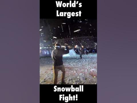 World's Largest Snowball Fight!!! - YouTube