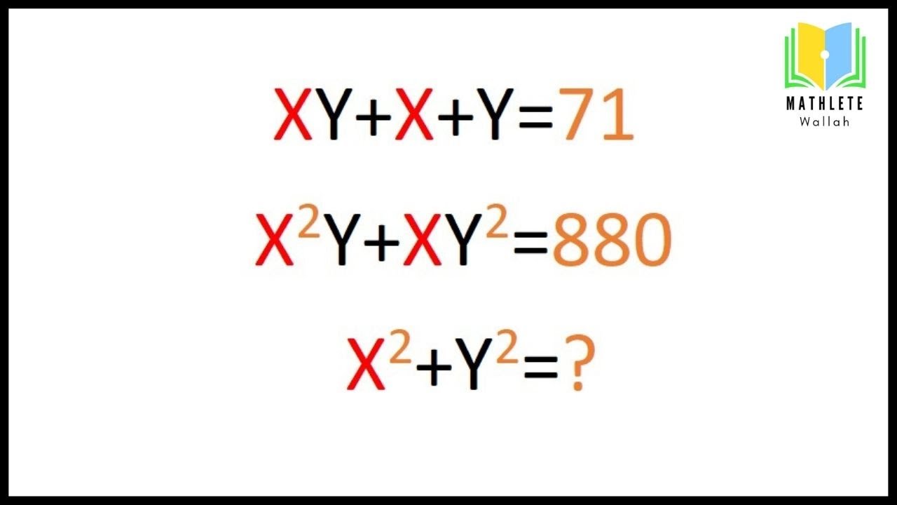 Solve for x & y ️ | Tricky question based on Algebra | lets make it ...
