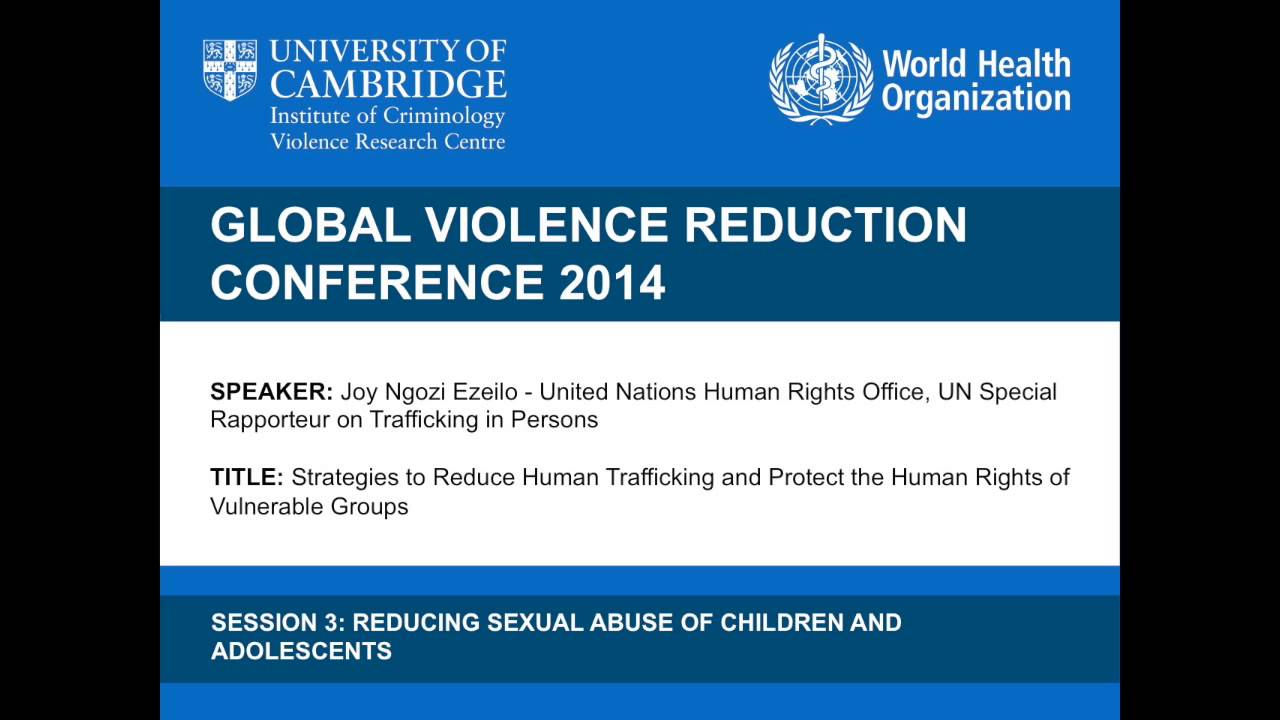 Joy Ngozi Ezeilo - Strategies to Reduce Human Trafficking and Protect ...