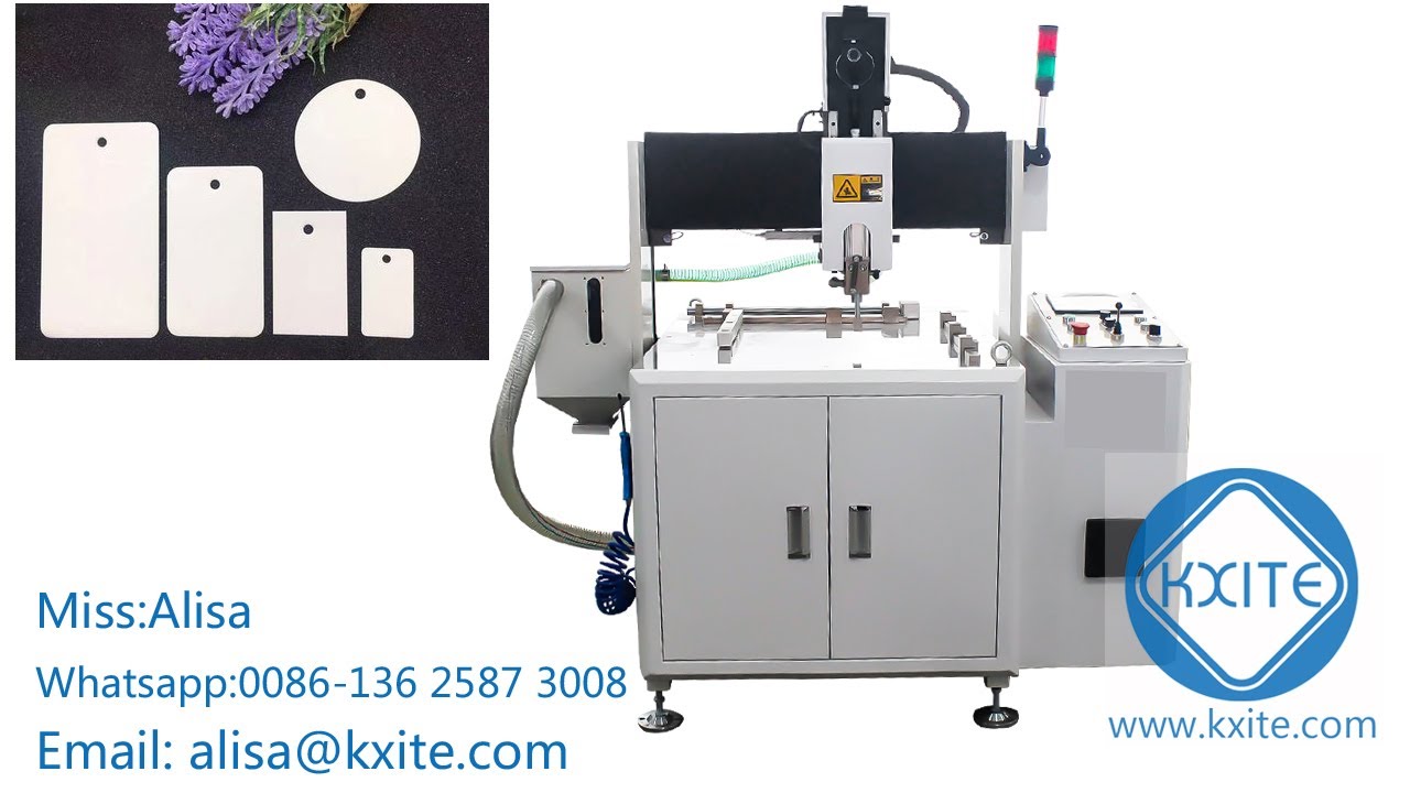 paper Tag Label Hole Drilling punching machine - YouTube