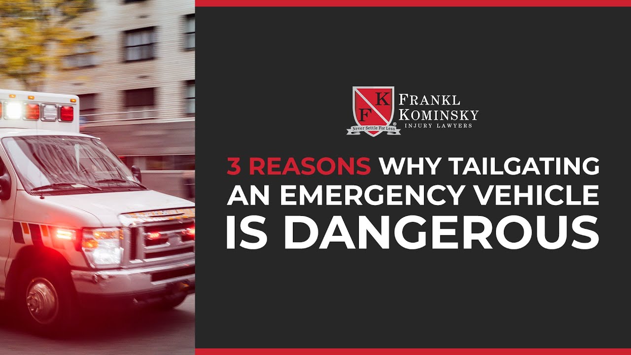 Dangers of Tailgating an Emergency Vehicle - YouTube