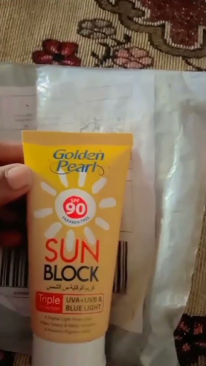 Golden Pearl Sun Block Unboxing #goldenpearl#sunblock#unboxing#youtubeshorts#shorts🌞 - YouTube
