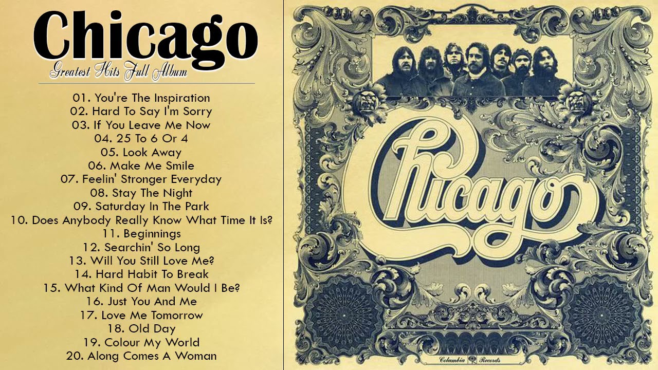 Chicago Greatest Hits 2021 - The Best of Chicago Songs - Chicago Full ...