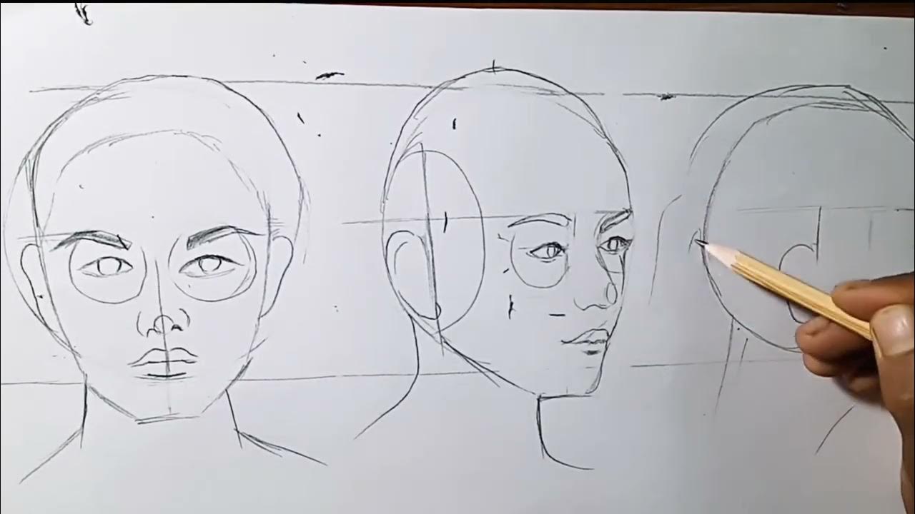 how to draw face / drawing practice human face - YouTube