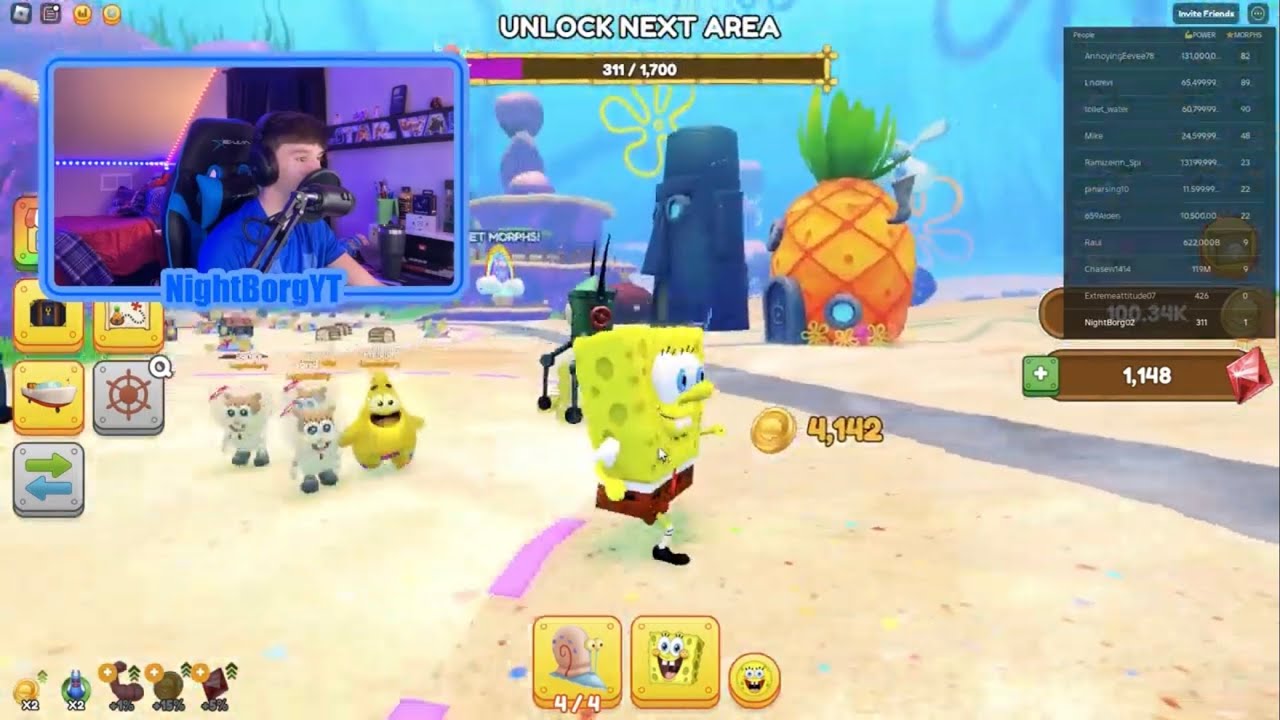 Playing Sponge Bob simulator - YouTube