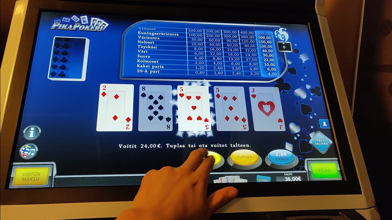 50E VS Pokeri pelit 2 E panoksella (Pikapokeri, kuningas pokeri ja ...