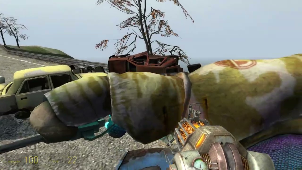 Half Life 2 - Combine Gunship - Close up - YouTube