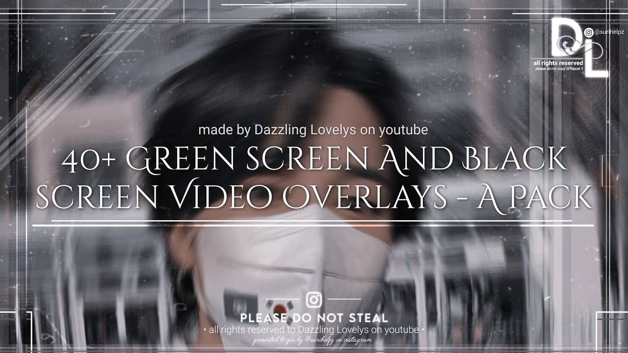 40+ Green screen and Black screen Video Overlays For Edits | All Free ...