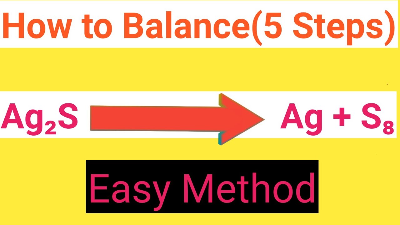 Ag2S=Ag+S8 Balanced Equation||Silver(i) sulphide=Silver+Sulphur ...