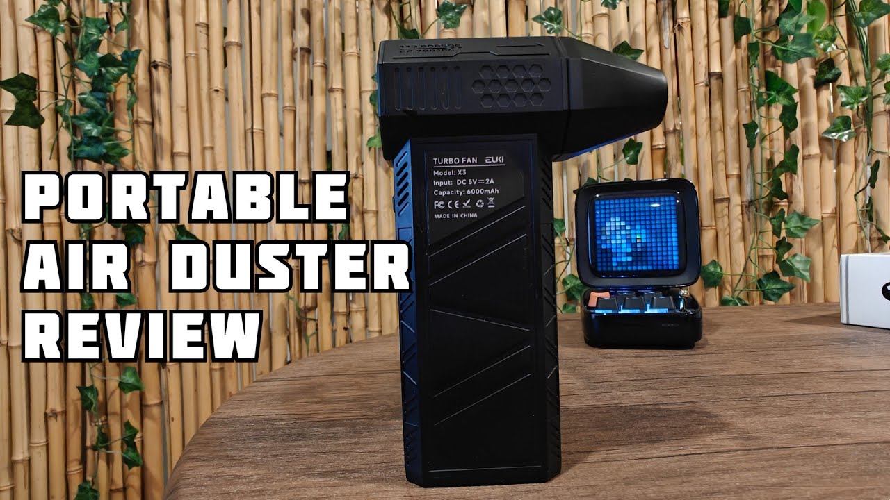 EUKI Compressed Air Duster Review 3-Gear Adjustable Jet Dry Blower for Keyboard, PC, Home ...