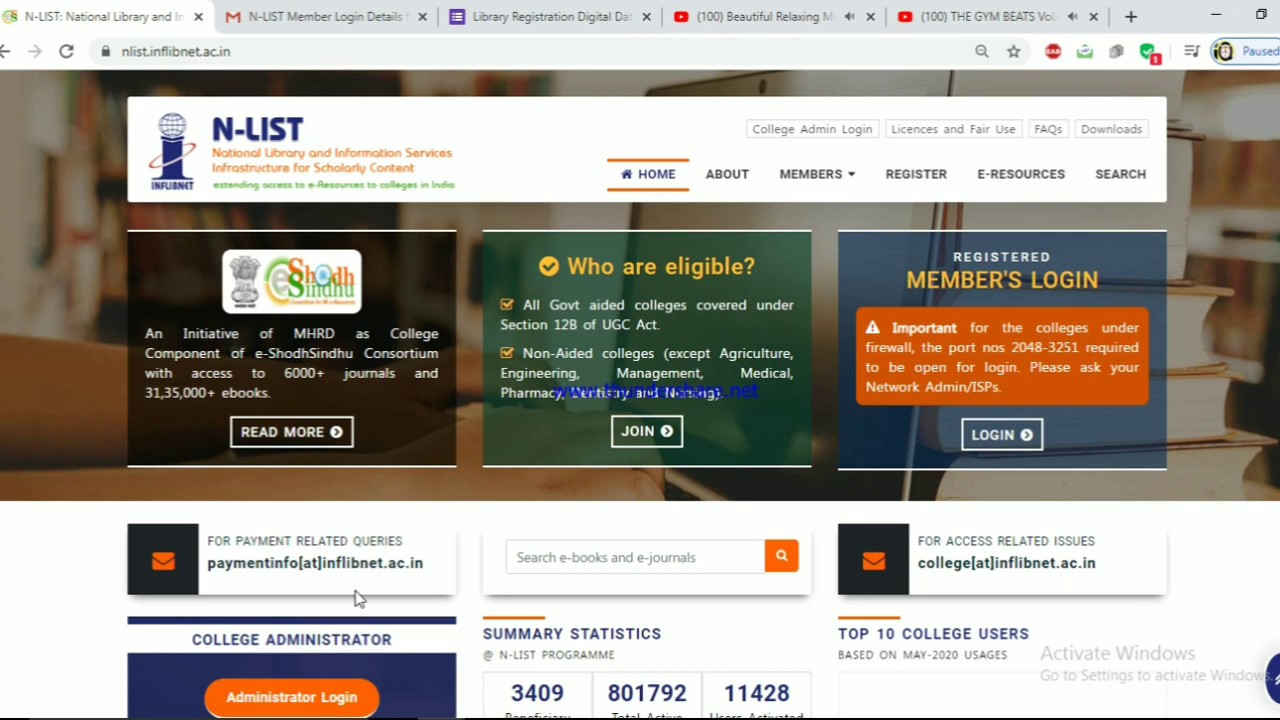 How to Use NList (Online E-resources) - YouTube