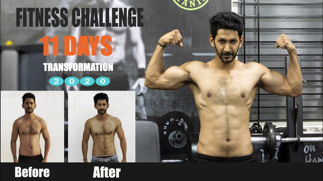 THE BEGINNING! 11 days body transformation | Fitness Challenge | Pavan ...