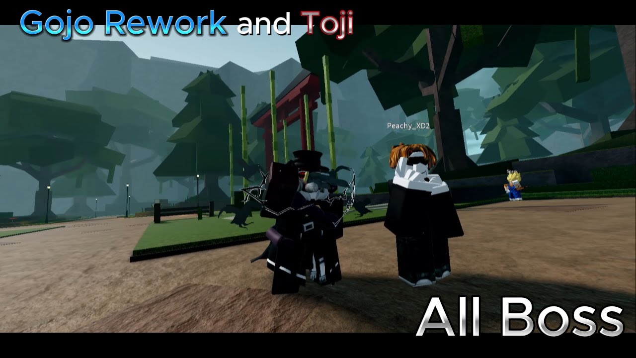 Cursed Arena Gojo Rework and Toji Vs All Boss - YouTube