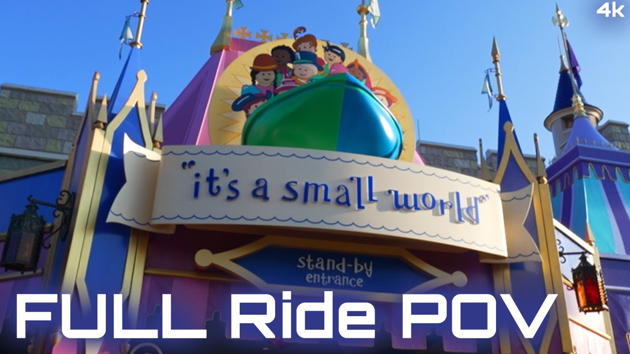 It's a Small World Boat Ride FULL Ride POV 4K | Walt Disney World's ...