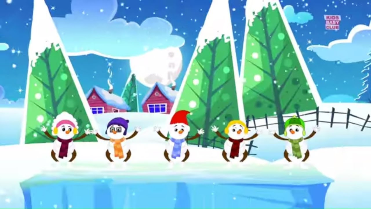 Five Little Snowman | Christmas Carols | Xmas Rhymes| Videos For ...