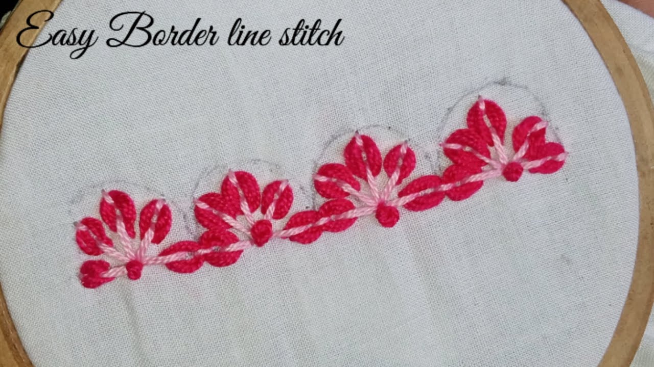 Gorgeous border bell stitch embroidery design by Discover Embroidery ...