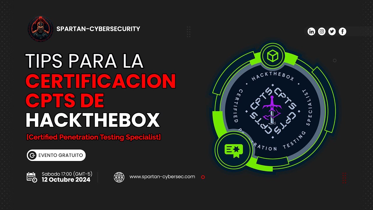 Hablando de la CERTIFICACION de HackTheBox CPTS - (Certified ...