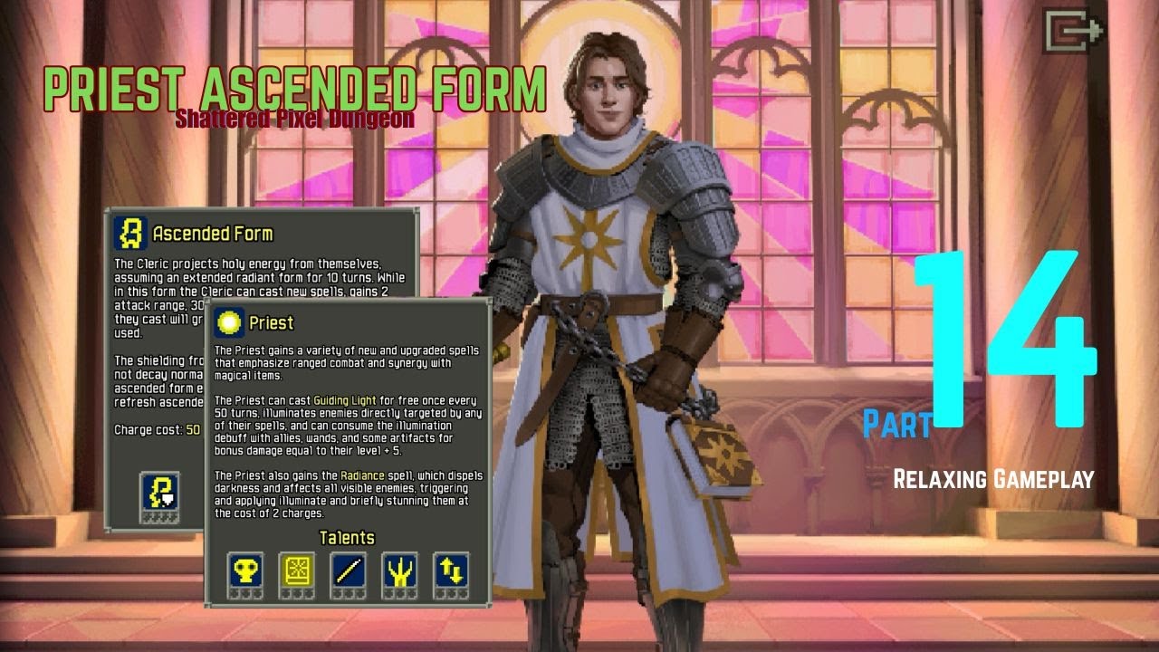 Shattered Pixel Dungeon - Priest Ascended Form - Relaxing Gameplay ...