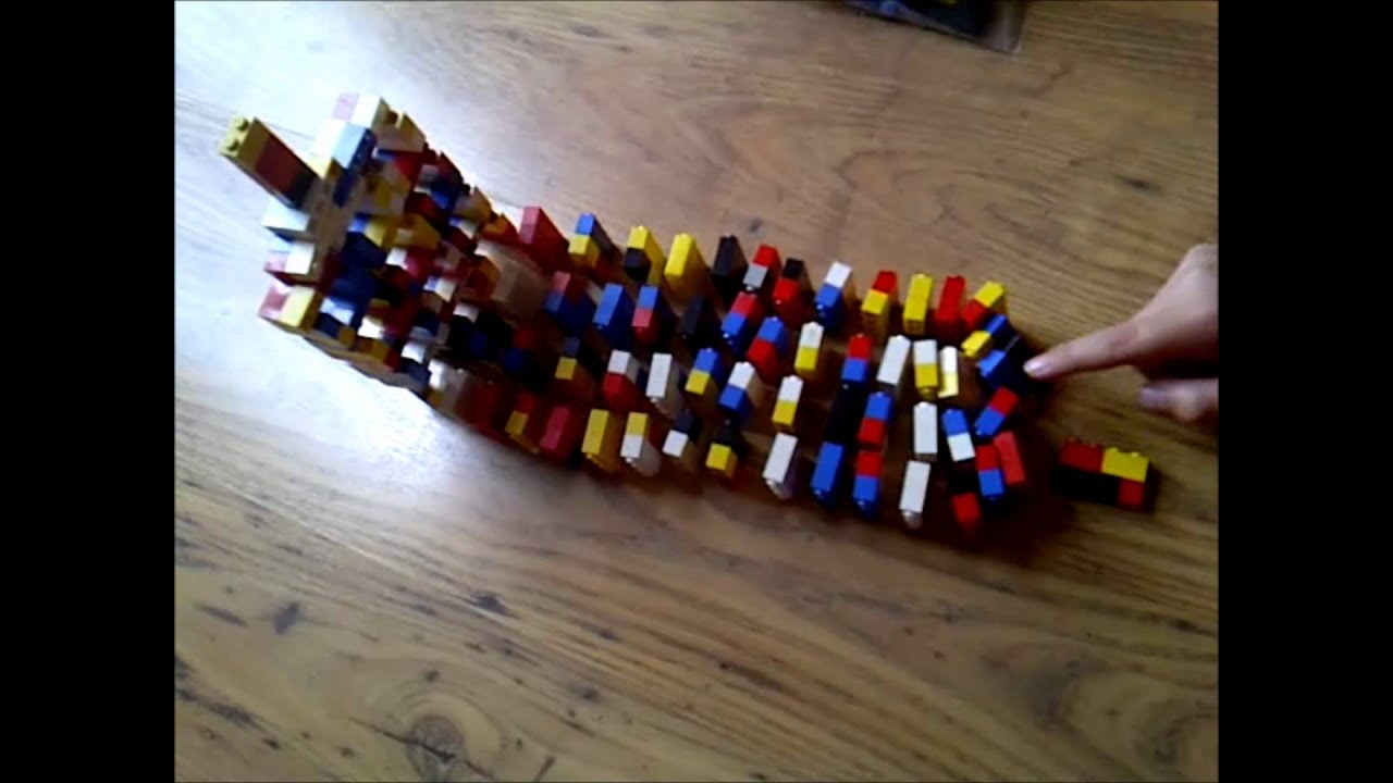 Lego domino rally fails - YouTube