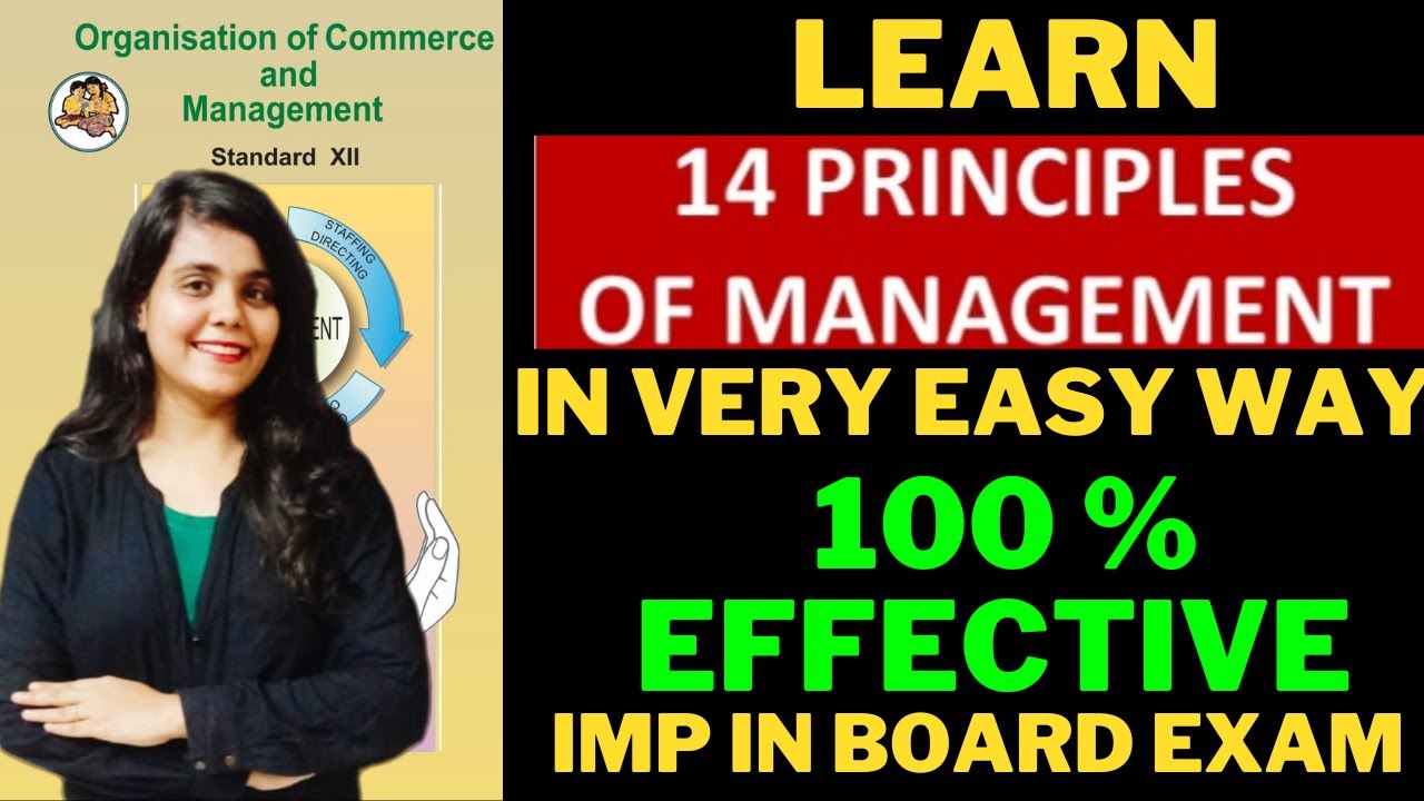 12th Board IMP Questions 🔥14 principles of management | Learn in easy ...