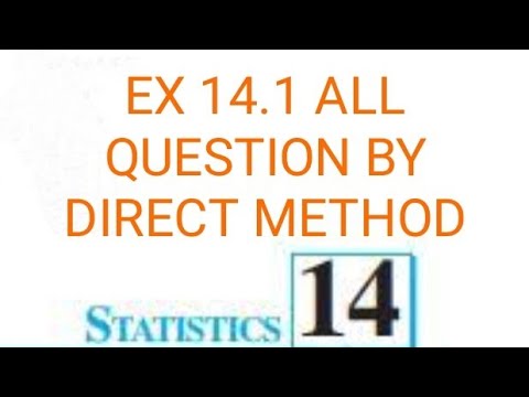 CLASS 10 NCERT MATHS CH STATISTICS EX 14.1 ALL QUESTION BY DIRECT MEAN ...