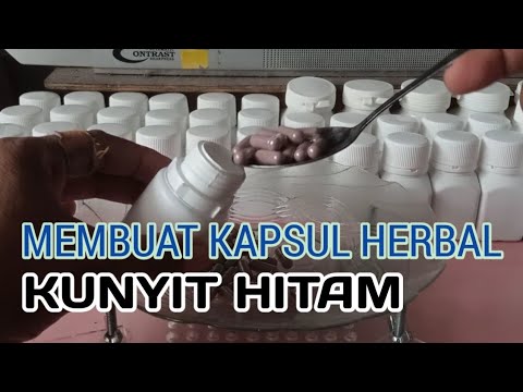 Episode 181, MEMBUAT KAPSUL HERBAL KUNYIT HITAM - YouTube