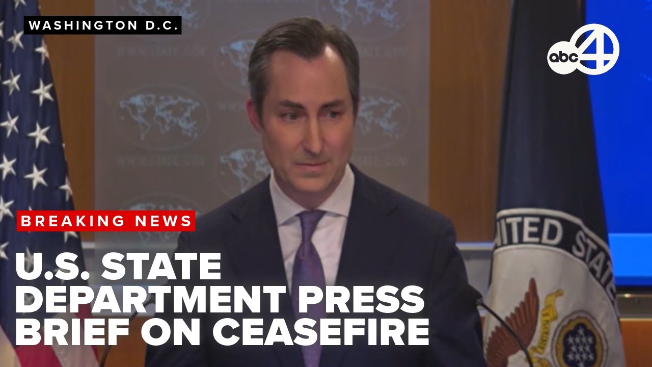 U.S. State Department spokesperson Matthew Miller holds press briefing ...