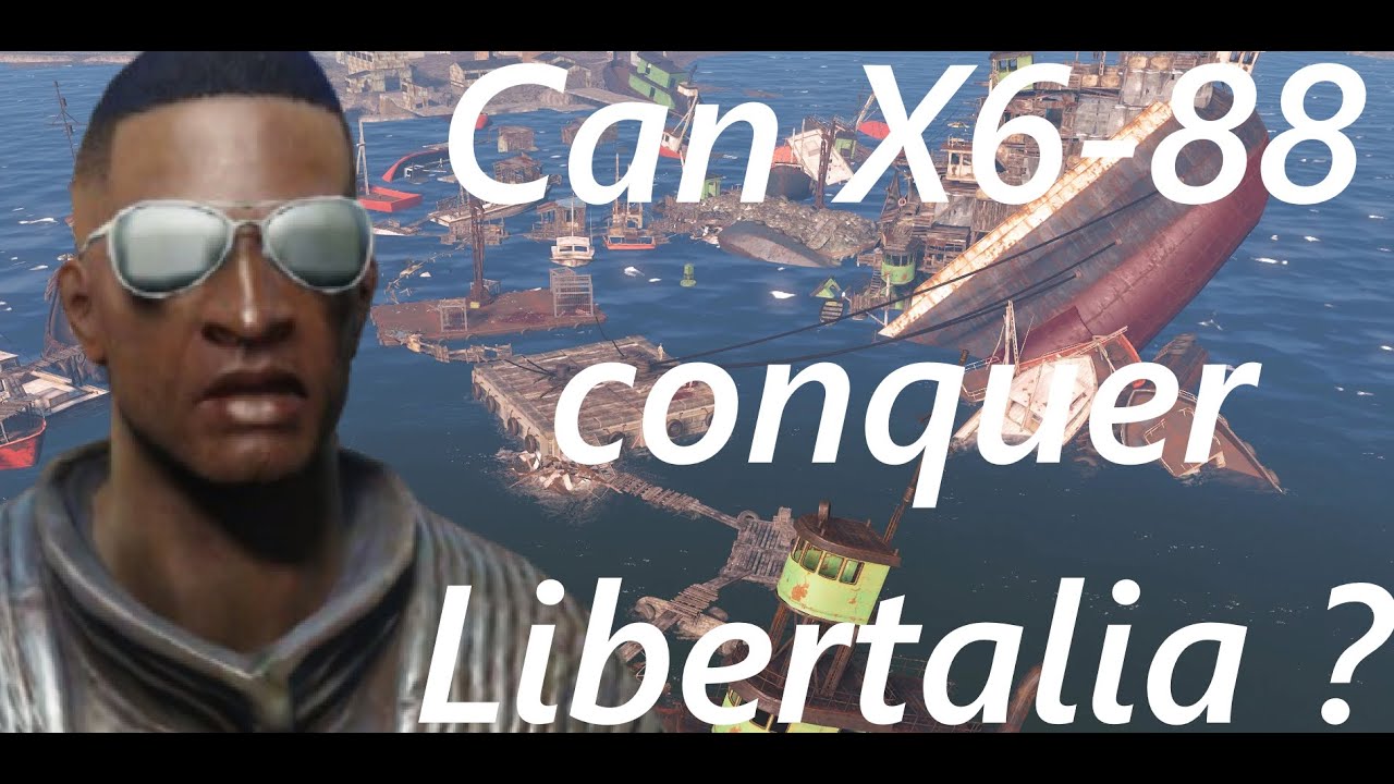 Fallout 4 NPC Battle | Can X6-88 conquer Libertalia alone ? - YouTube