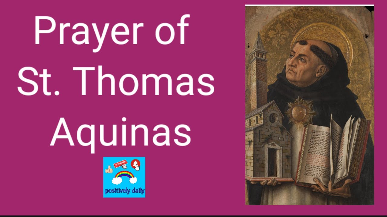 Prayer of St.Thomas Aquinas before a Holy communion @positivelydaily ...