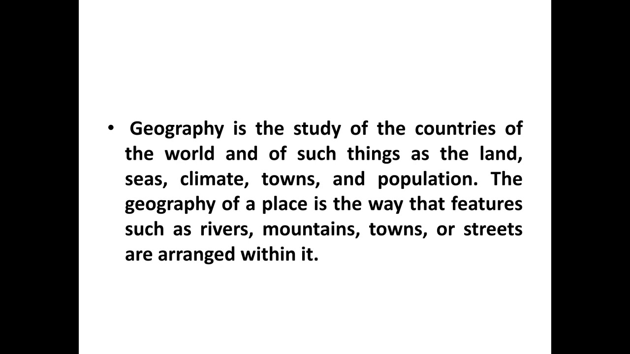 INTER RELATIONSHIP BETWEEN GEOGRAPHY & TOURISM - YouTube